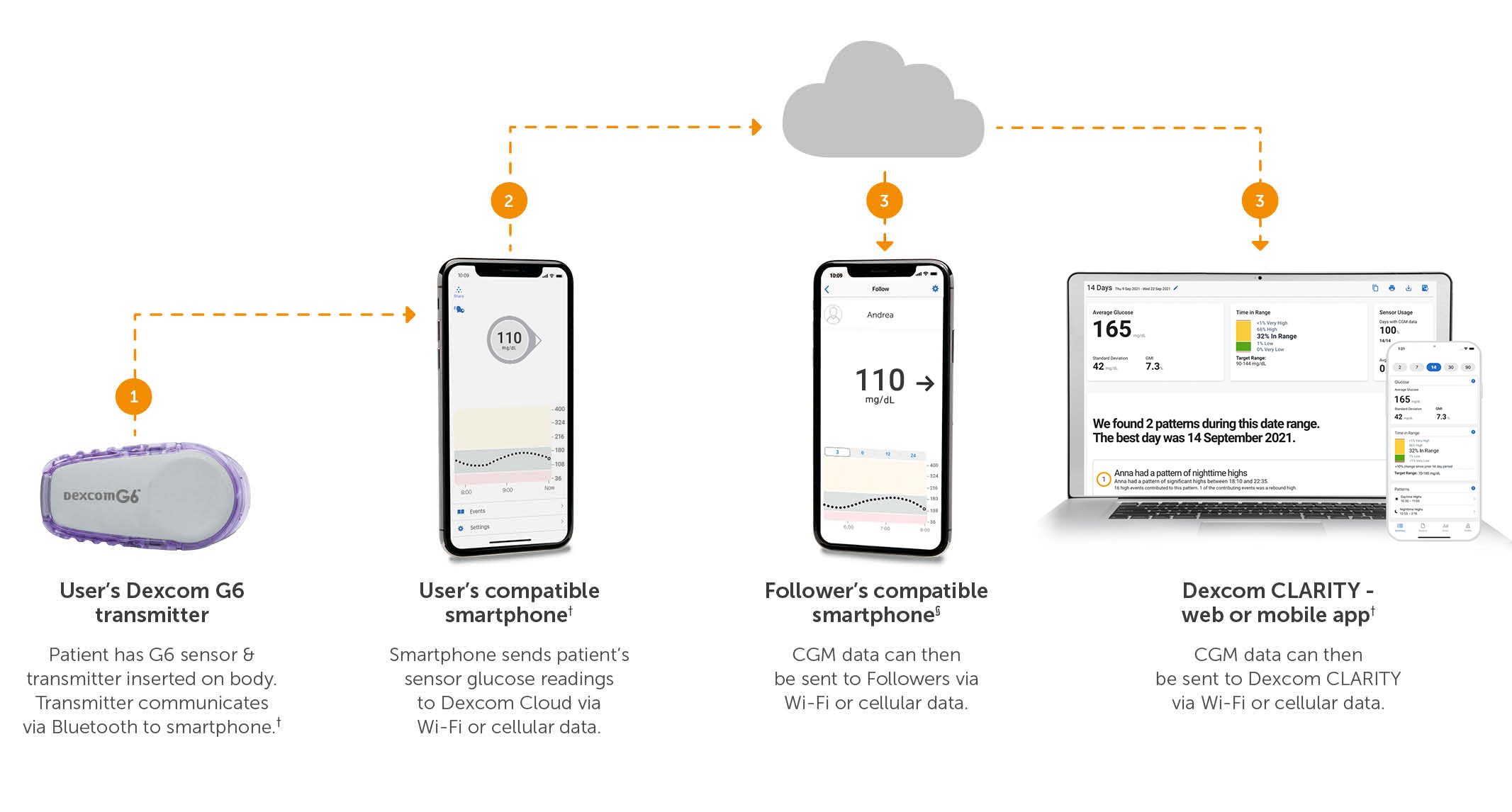 Como funciona | Dexcom Healthcare Professionals Como funciona | Dexcom Healthcare Professionals